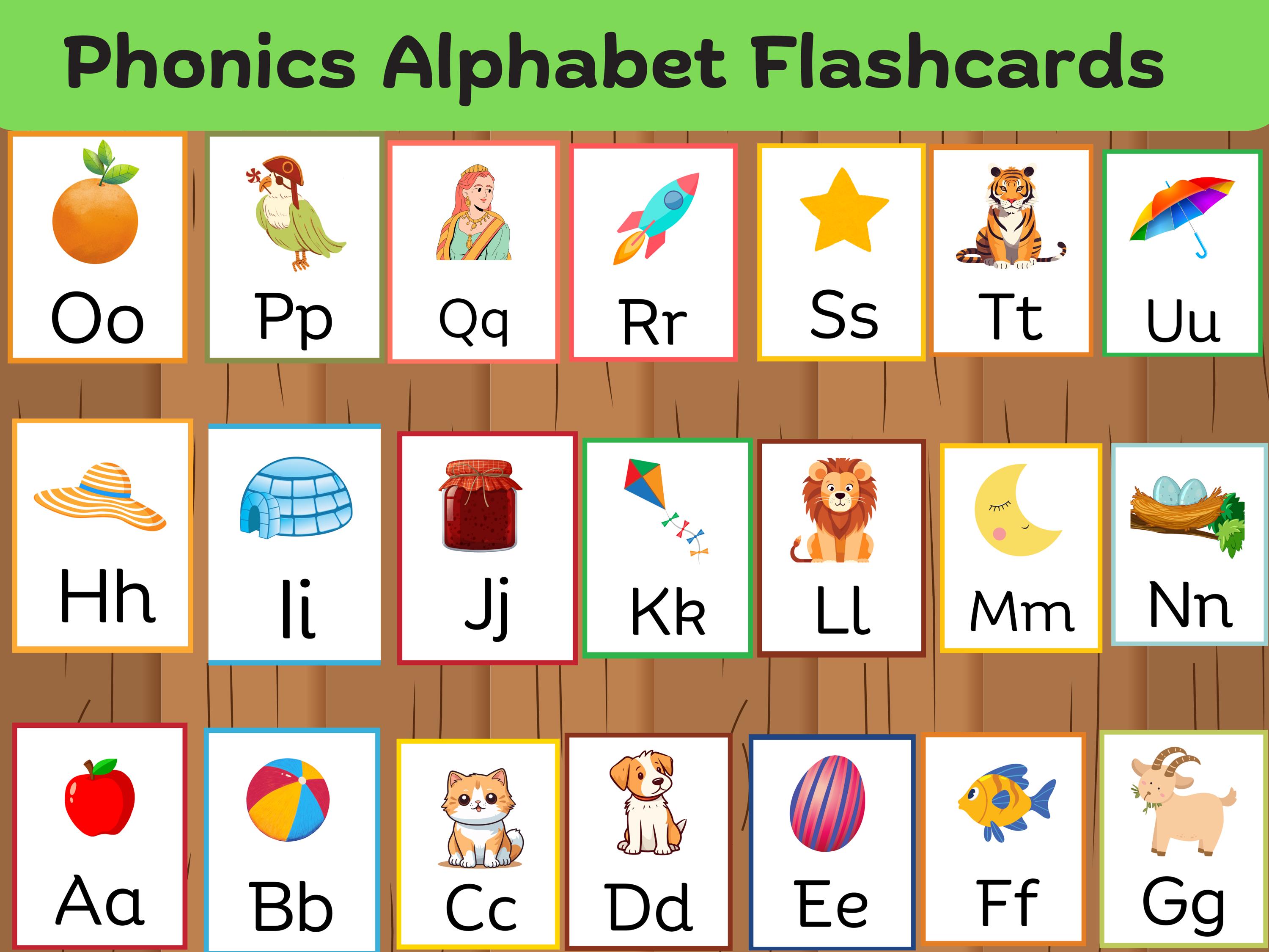 Alphabet Flash Cards! Alphabet Posters Classroom Posters Homeschooling ...