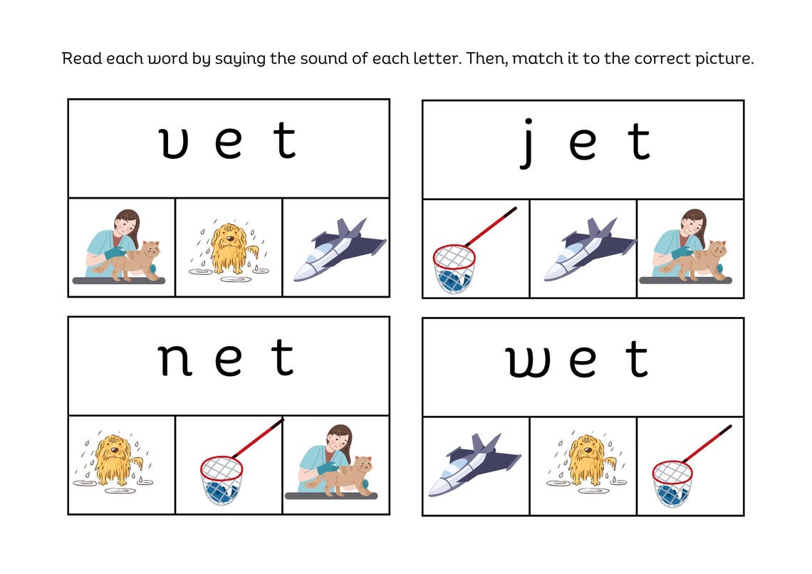 CVC Words Flash Cards Printable, CVC Words With Sound Buttons,learn to ...