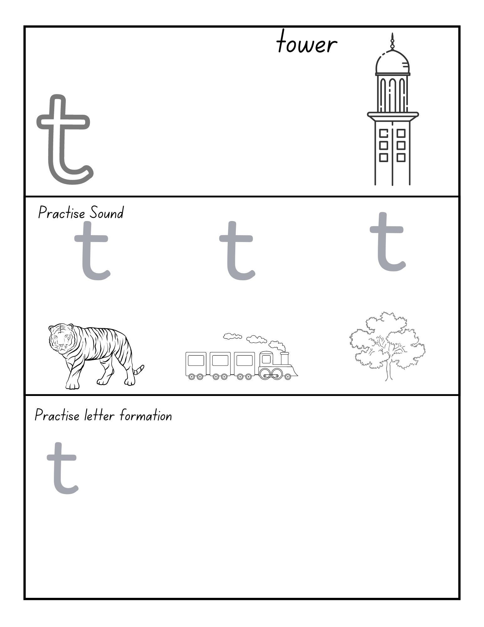 Phonics Letter Practice Phonics Worksheets for Kids Letter Formation ...