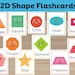 Colorful 2D Shapes Flashcards, 2D Shapes Display and Teaching ...