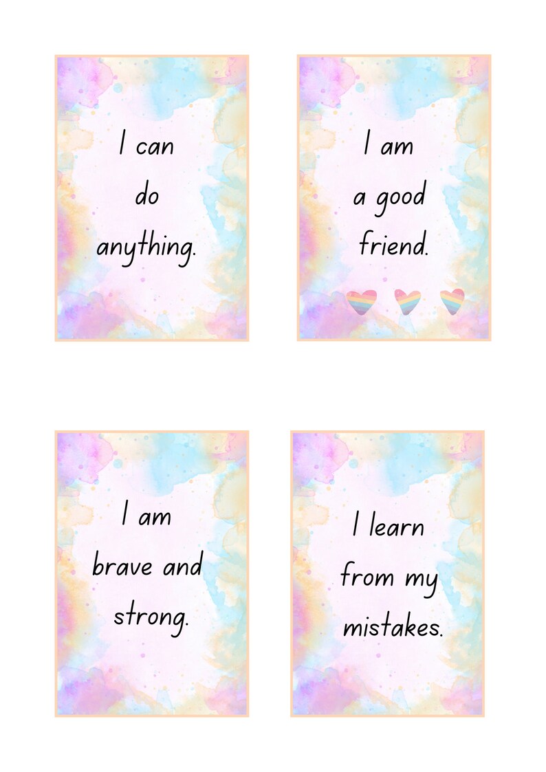 Positive Affirmation Cards for Kids, End of School Year Gift for ...