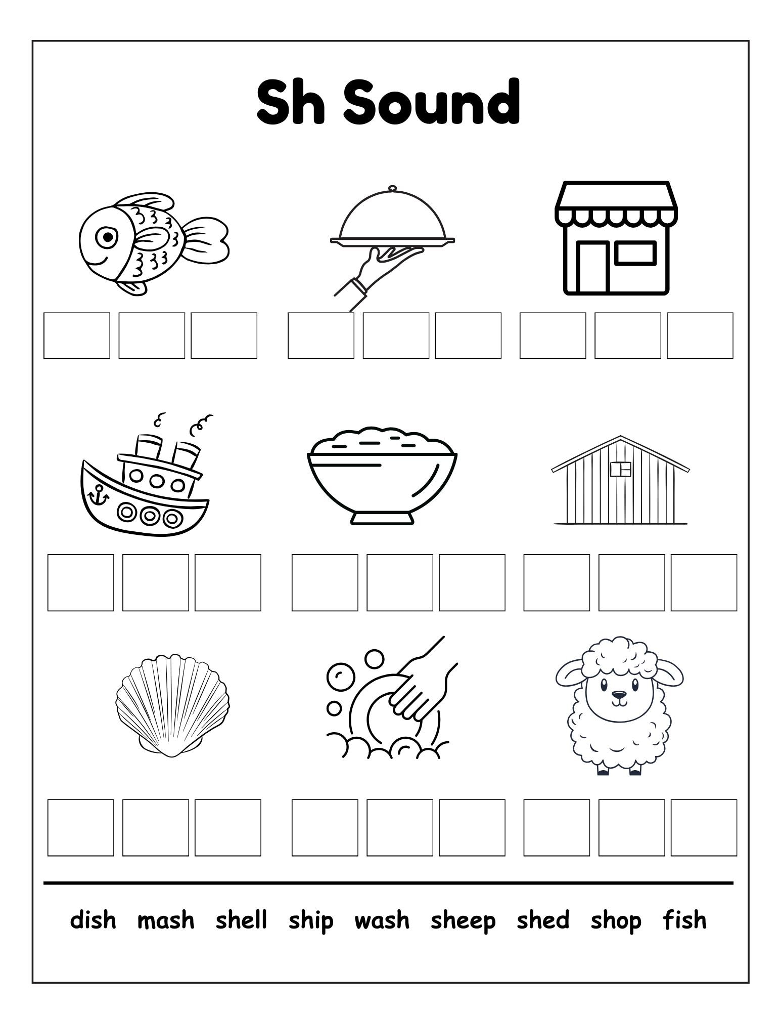 Phonics Digraph Sound Words, CVC Words Worksheets, Printableteaching ...