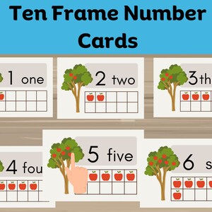 Number Cards 1-10, Numbers 1-10 Flashcards, Printable Flashcards, Toddler Flash Cards, Pre-k ...
