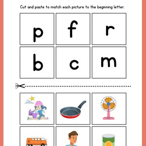 Preschool Alphabet Letter Sounds, Beginning Sound, Phonics Activities ...