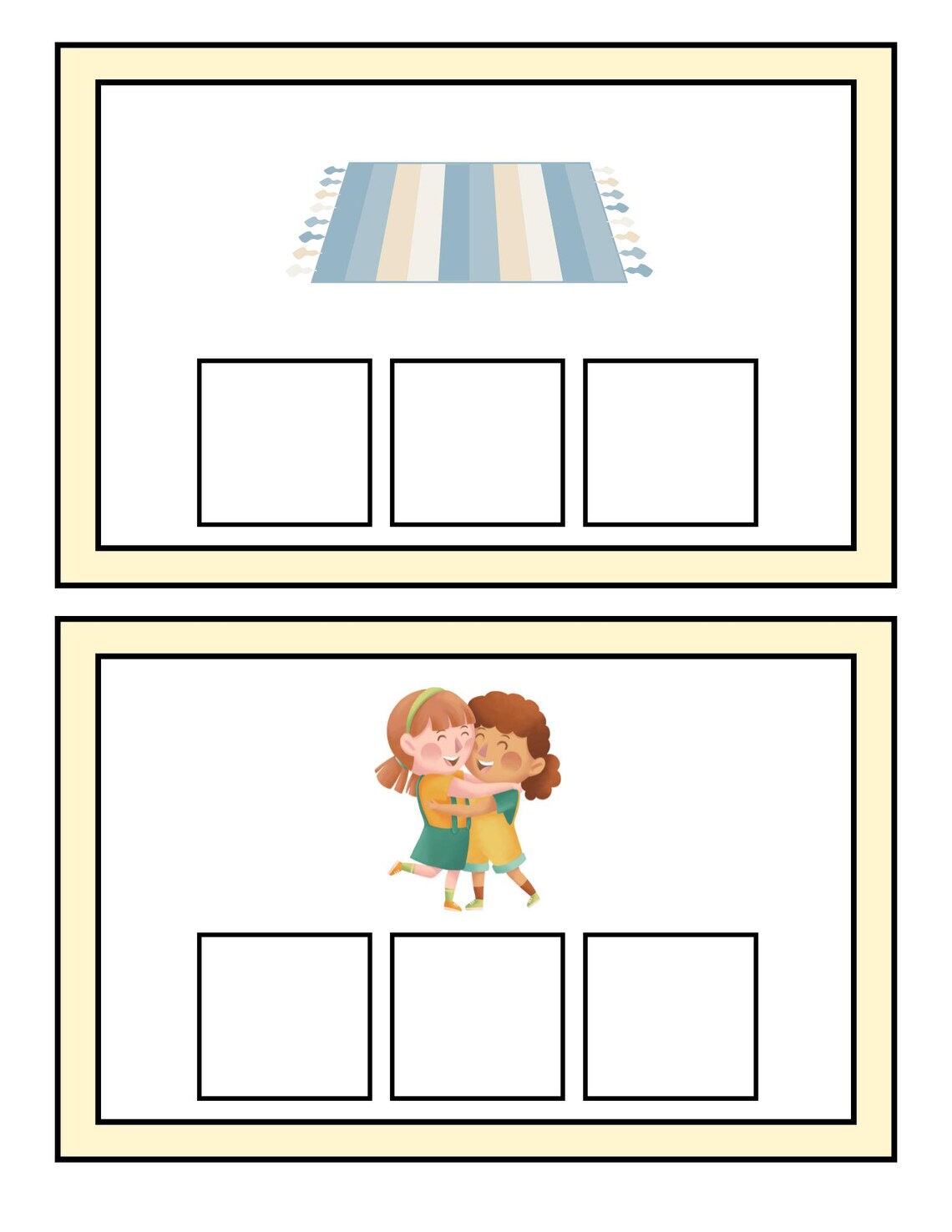 Phonics CVC Word Flashcards Three Letter Words Cards, Learning to Read ...