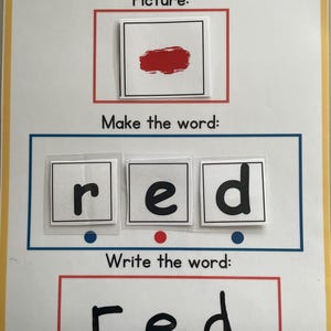 Phonics CVC Word Writing Activity - Early Literacy Learning Tool for ...