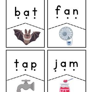 Phonics CVC Words Puzzle, CVC Words Puzzle Game, Interactive Phonics ...