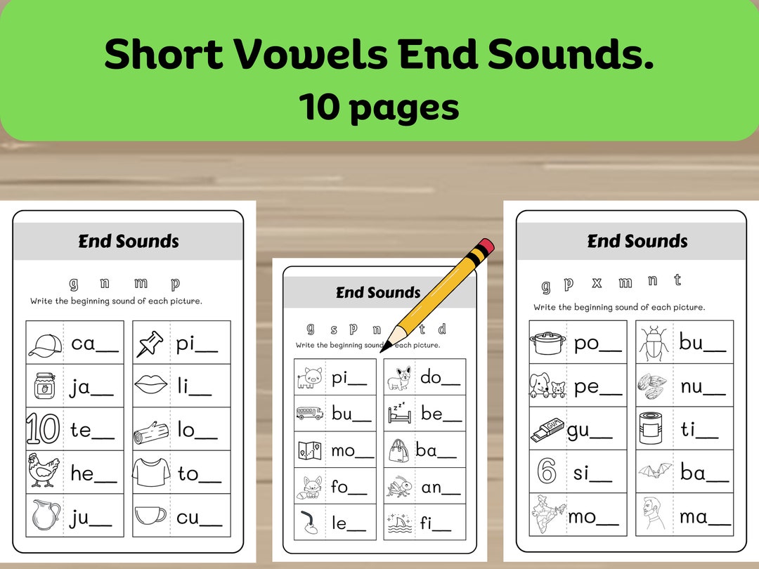 EYFS Phonics, CVC Words Worksheets Printable, Learn to Read, Phonics ...