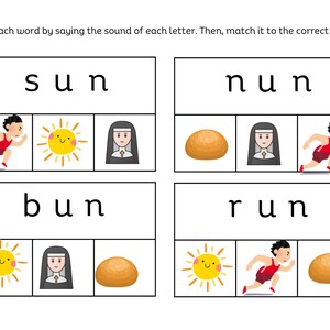 CVC Words Flash Cards Printable, CVC Words With Sound Buttons,learn to ...