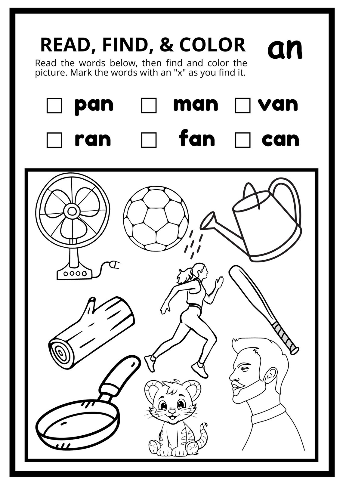 Phonics CVC Words, Early Reading, Three Letter Words, Printable ...