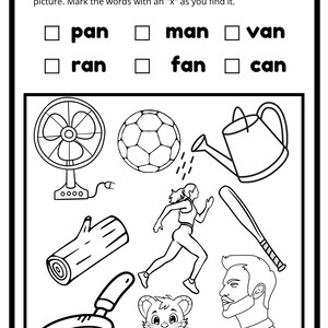 Phonics CVC Words, Early Reading, Three Letter Words, Printable ...