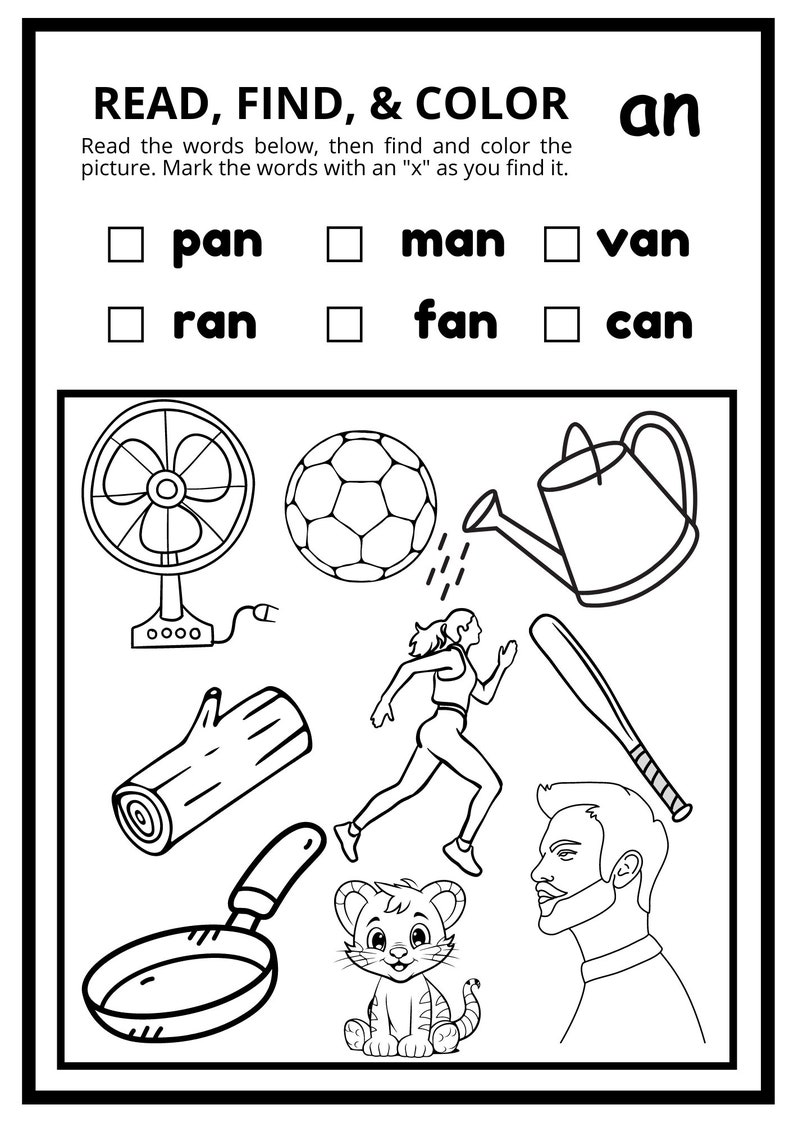 Phonics CVC Words, Early Reading, Three Letter Words, Printable ...