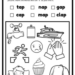 Phonics CVC Words, Early Reading, Three Letter Words, Printable ...