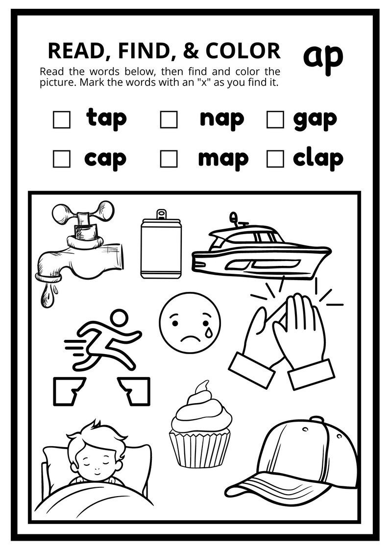 Phonics CVC Words, Early Reading, Three Letter Words, Printable ...