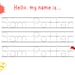 Editable Name Writing Practice, Custom Name Tracing Sheets ...