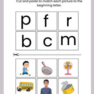 Phonics Activity, Initial Sound Worksheets, Letter Recognition ...