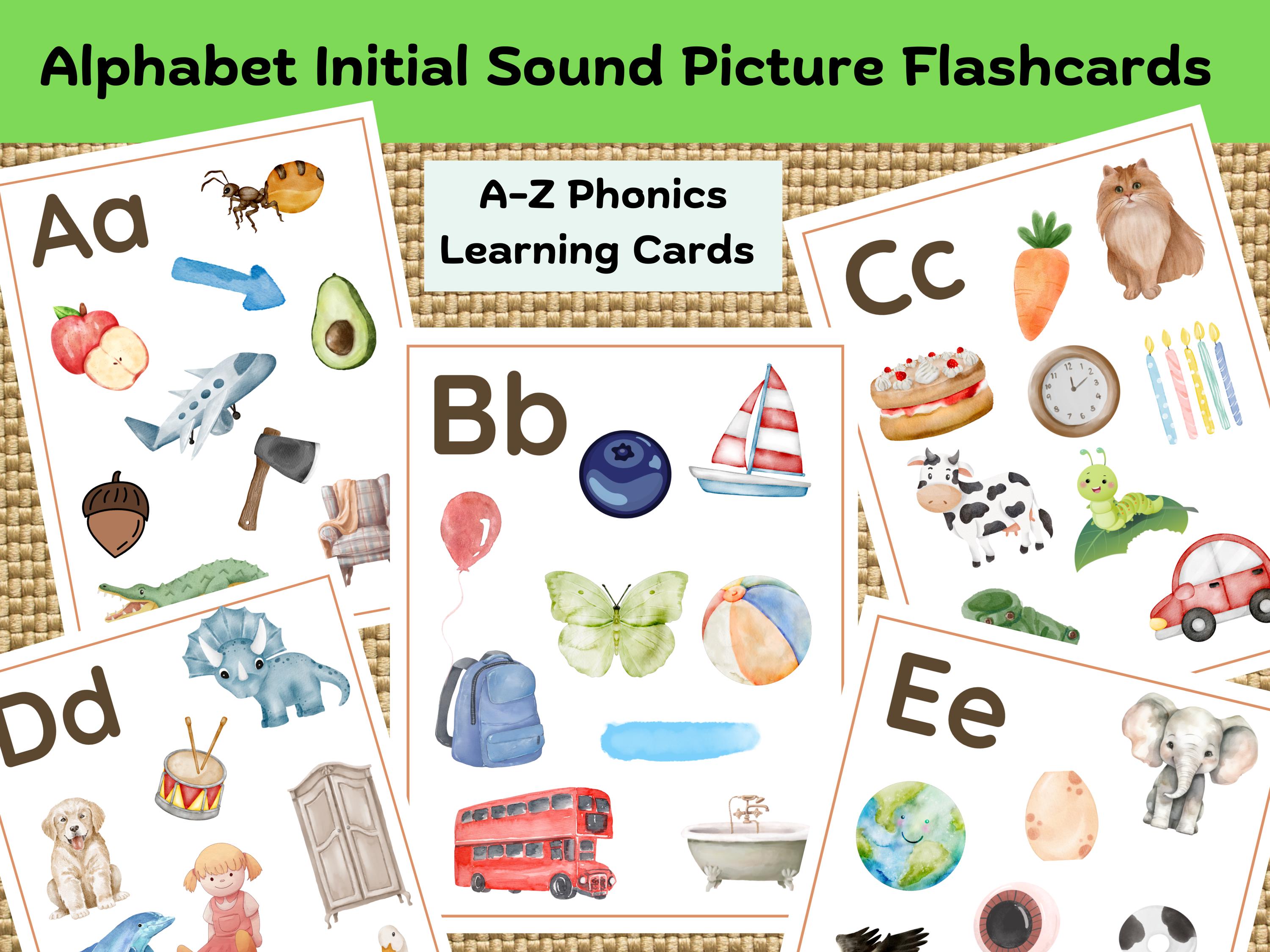 Alphabet Flashcards Montessori Cards Alphabet Chart Phonics Chart ...