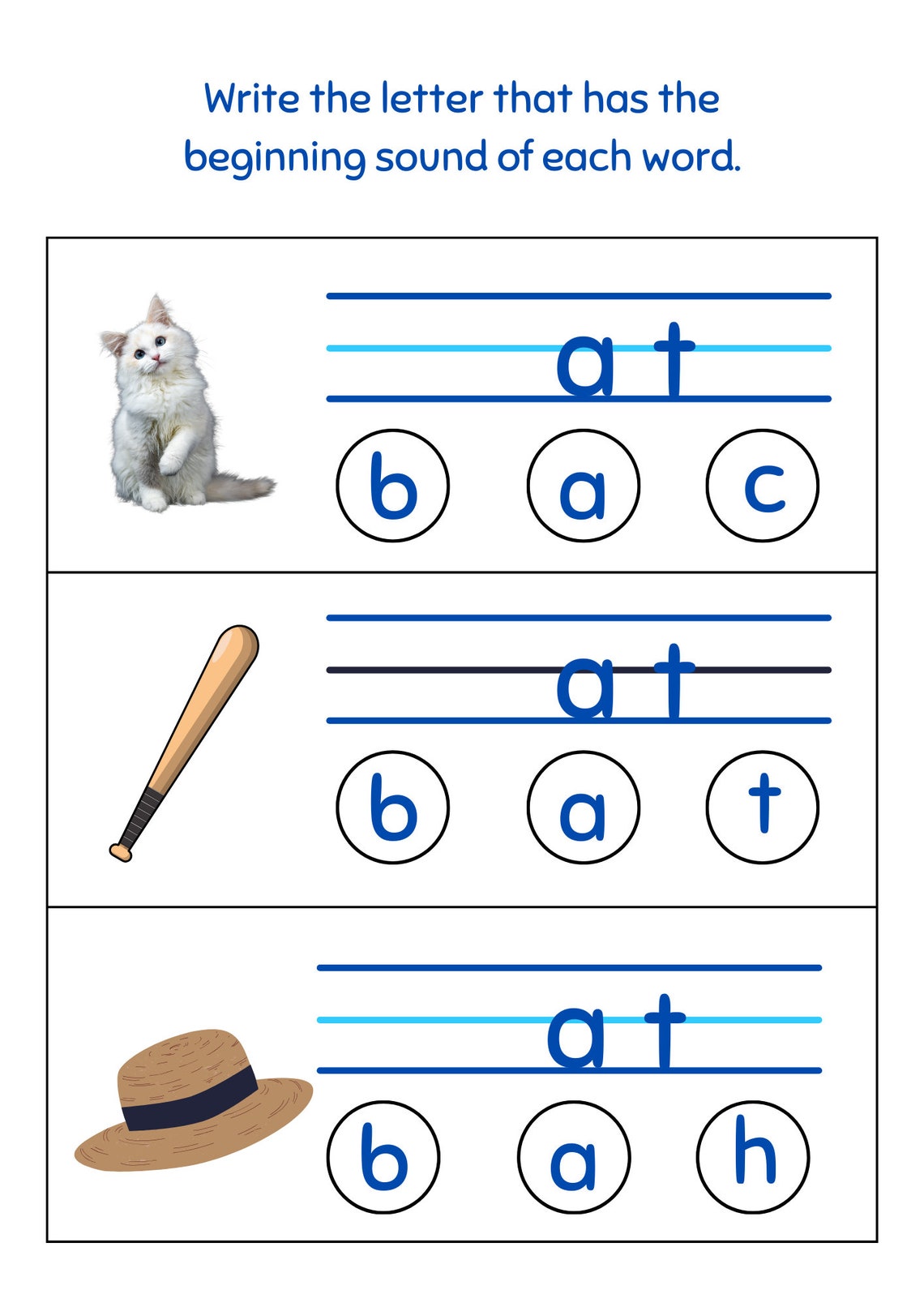 Family CVC Words, Phonics Initial Sound, CVC Word Reading, Early ...
