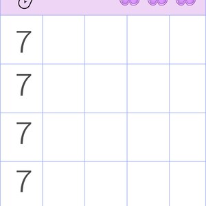 Number Writing Sheets, Number Tracing Sheets, Pre-school Number ...