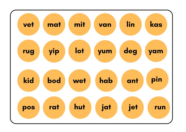 CVC Words Treasure Hunt, Phonics Reading CVC Words,three Letter Words ...