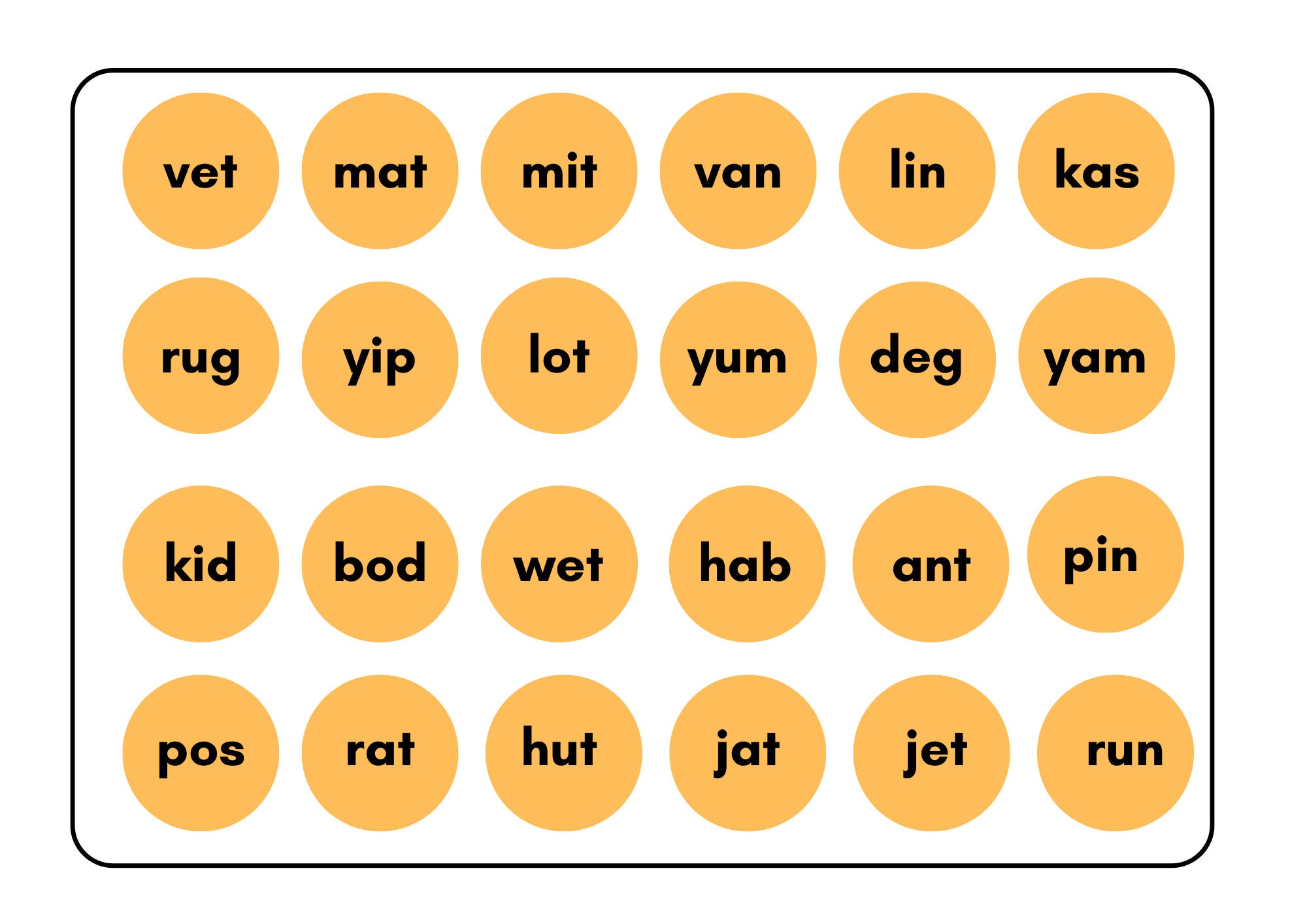 CVC Words Treasure Hunt, Phonics Reading CVC Words,three Letter Words ...