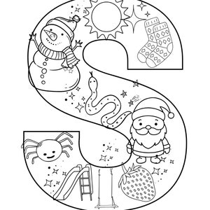 Phonics Alphabet Coloring Initial Sound Coloring Pictures Preschool ...