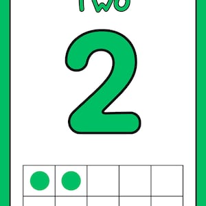 Number Flashcards: Ten Frame Cards 1-10 (printable) - Etsy