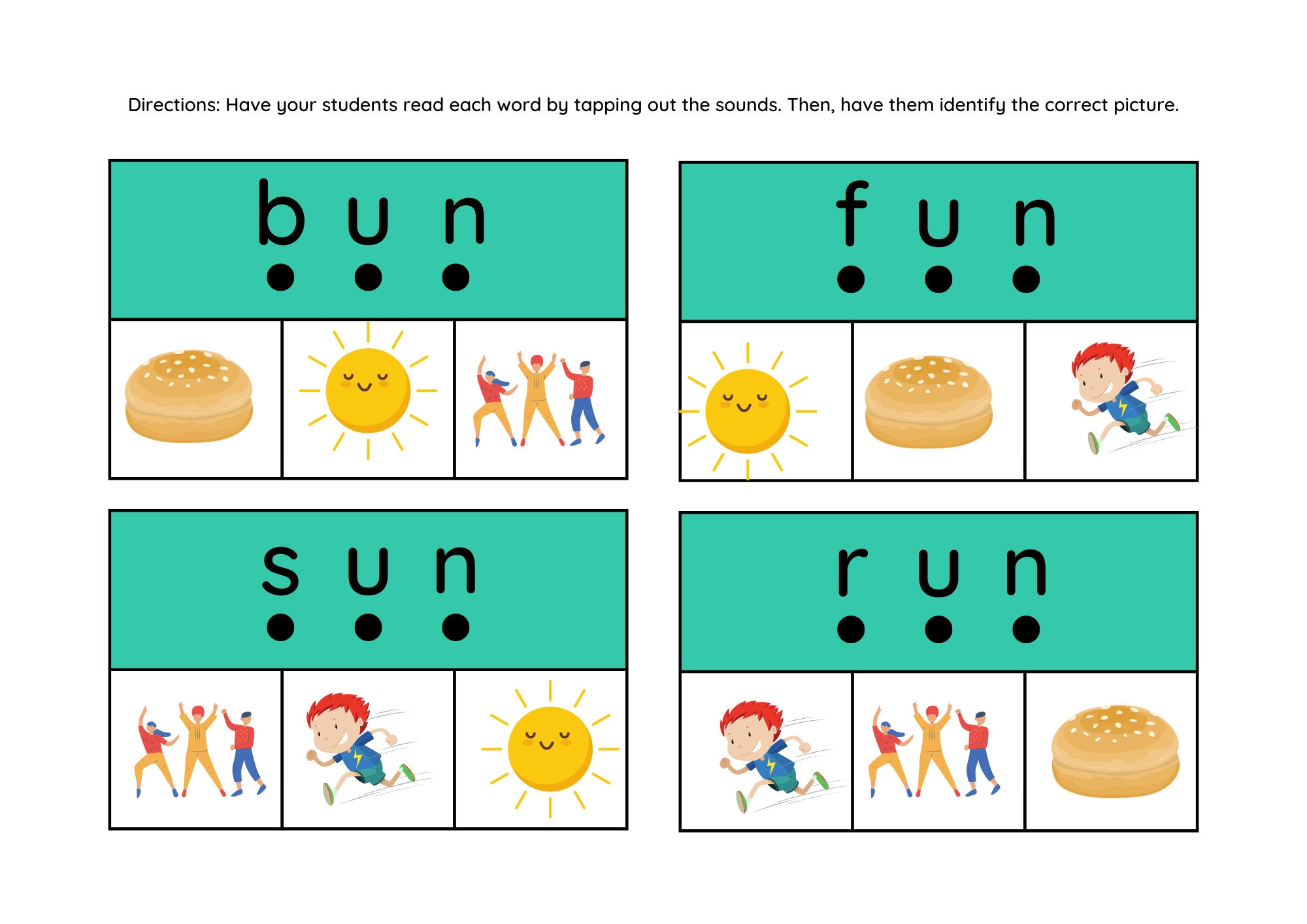 CVC Words Flash Cards Printable, CVC Words With Sound Buttons,learn to ...