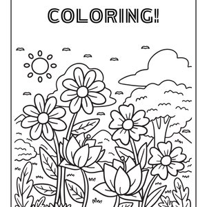 Spring Color Activity Page, Classroom Activity Sheet Kindergarten ...