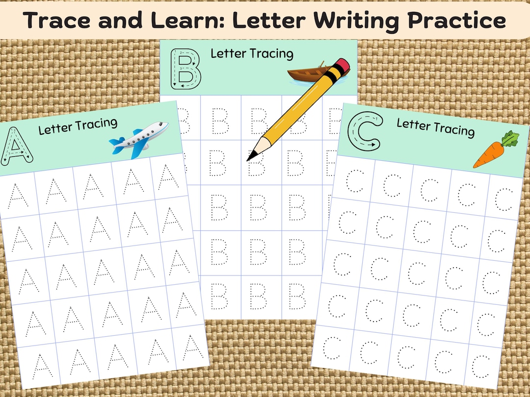 Alphabet Tracing Sheets, Educational Worksheets, Preschool Alphabet ...