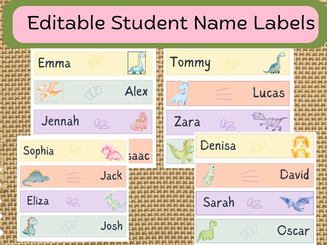 Editable Class Name Labels, Classroom Labels Tags, Classroom, Students ...
