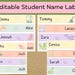 Editable Class Name Labels, Classroom Labels Tags, Classroom, Students ...