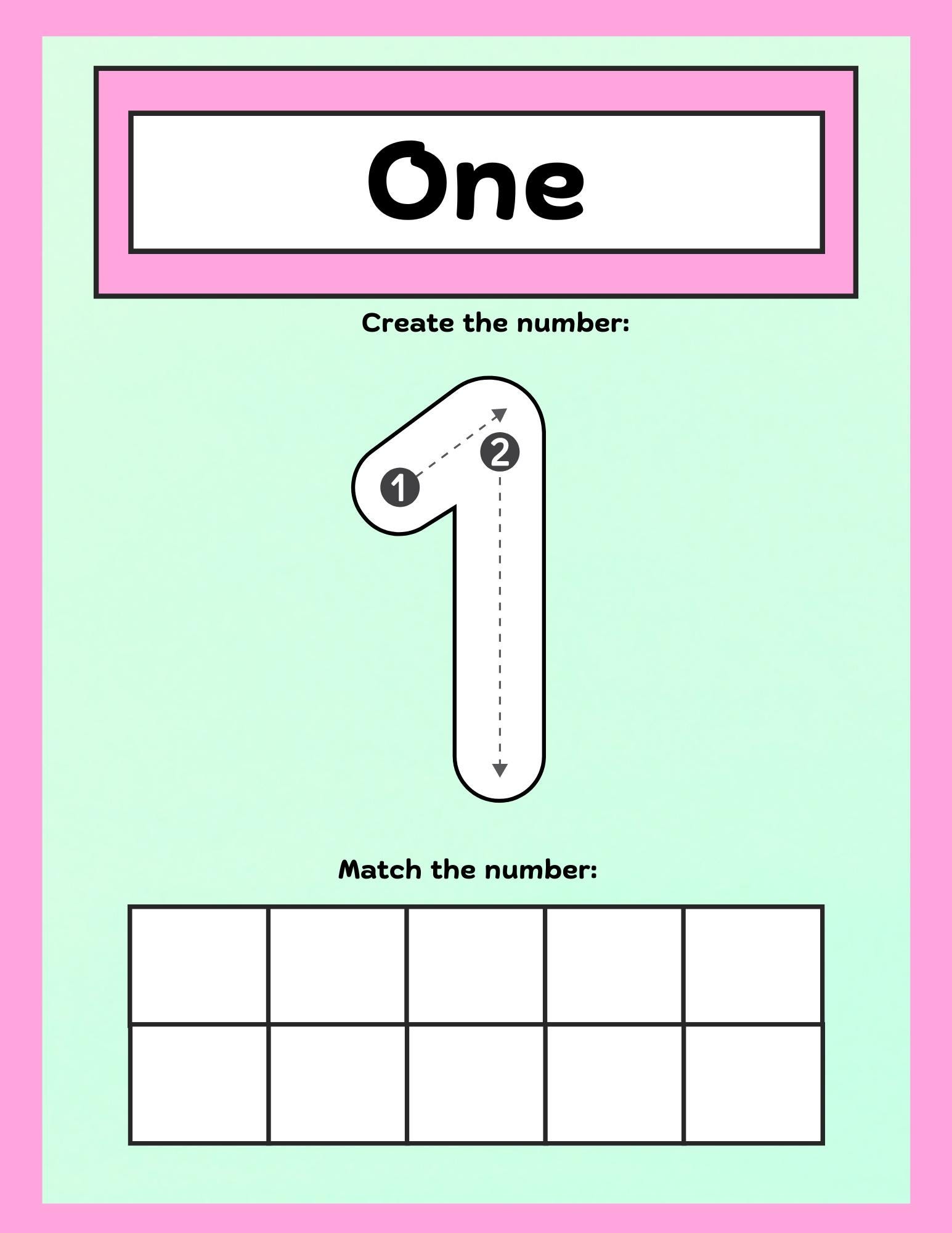 Playdough Mats, Ten Frame Number Sheets, Preschool Playdough Mats ...