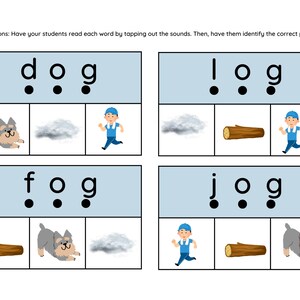 CVC Words Flash Cards Printable, CVC Words With Sound Buttons,learn to ...