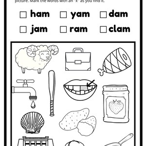 Phonics CVC Words, Early Reading, Three Letter Words, Printable ...