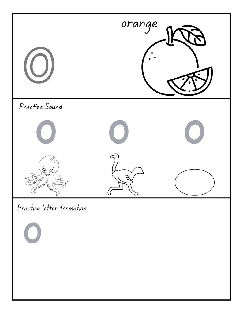 Phonics Letter Practice Phonics Worksheets for Kids Letter Formation ...