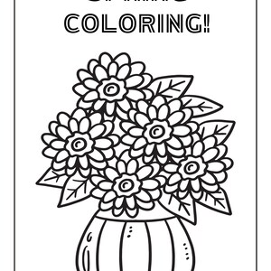 Spring Color Activity Page, Classroom Activity Sheet Kindergarten ...