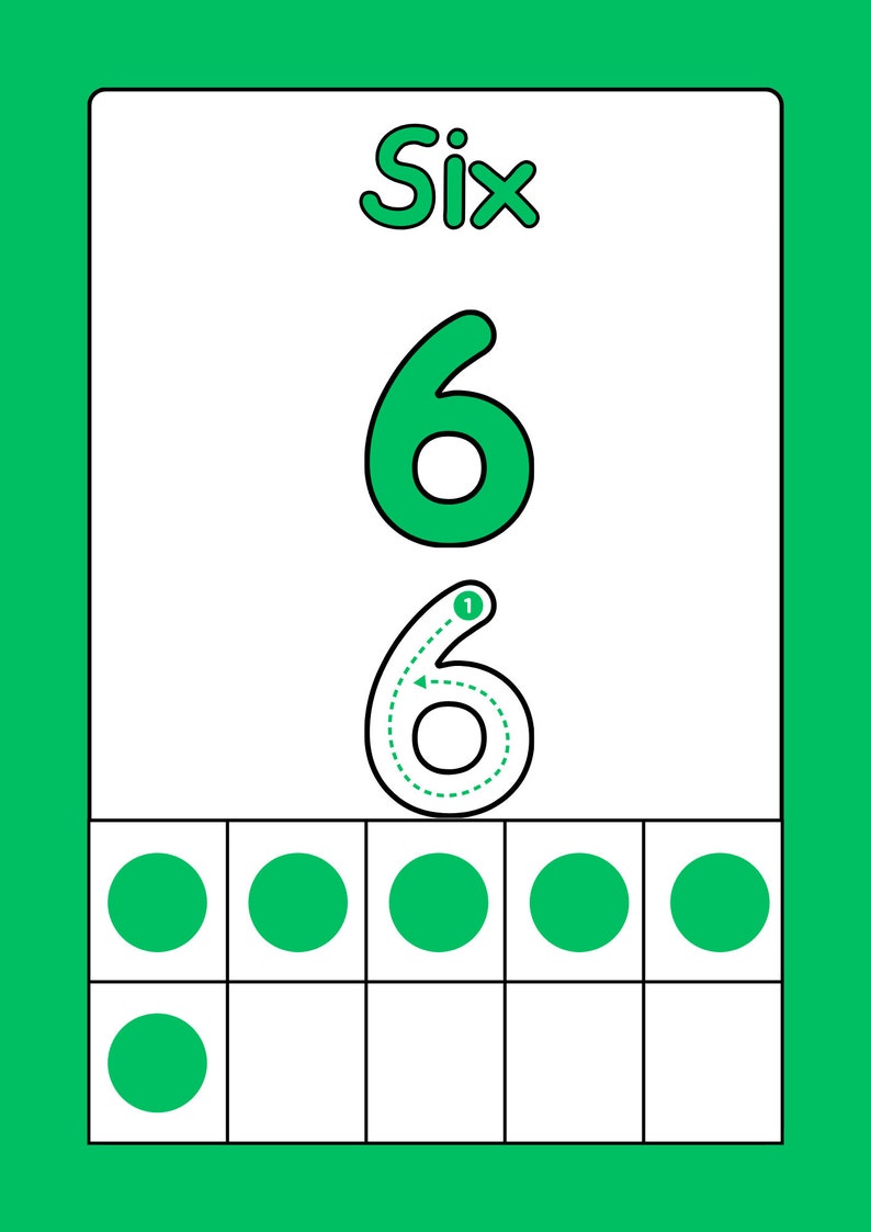 10 Number Frames Flashcards Counting Cards, Ten Frames, Printable ...