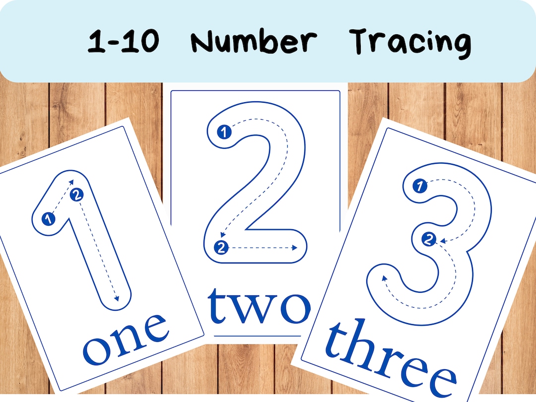 Large Number Tracing Flashcards, Number Writing Practice, Tracing ...