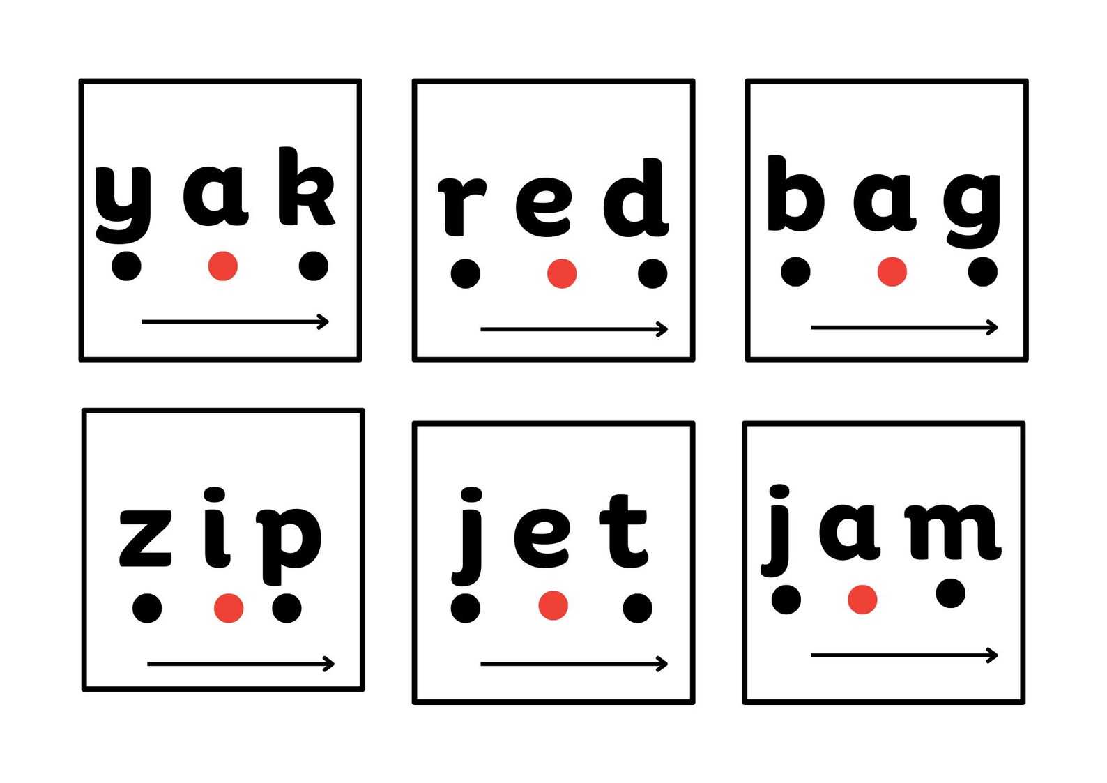 Phonics Matching Game | Reading and Matching Worksheets | Kindergarten ...