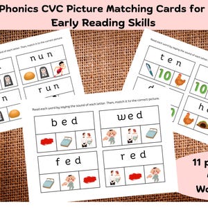 CVC Words Flash Cards Printable, CVC Words With Sound Buttons,learn to ...