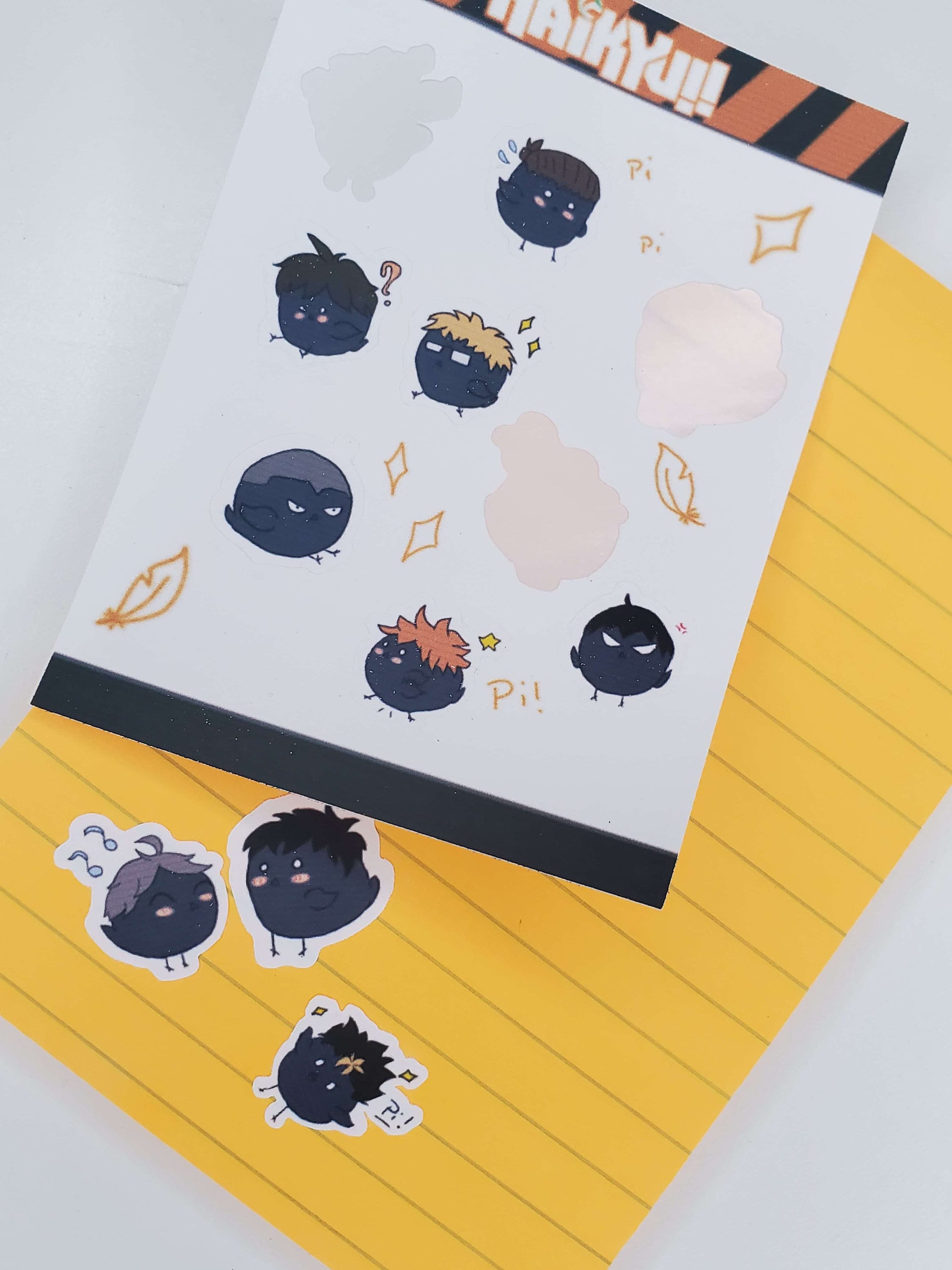 Adorable Karasuno Crows Stickers – Haikyuu! Themed - Etsy