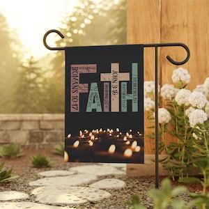 Christian Garden Flag: Inspirational Bible Verse Fall Decor - Etsy