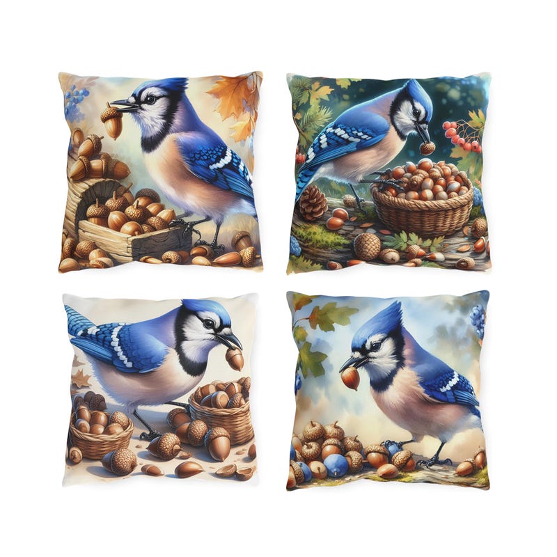 Blue Bird Pillow - Etsy
