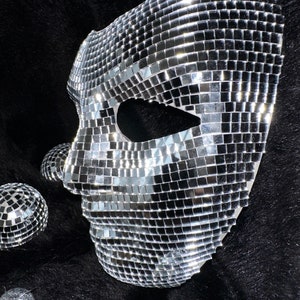Disco Ball Mask, Party Décor, Mask Party, Disco Ball Decor, Masquerade ...