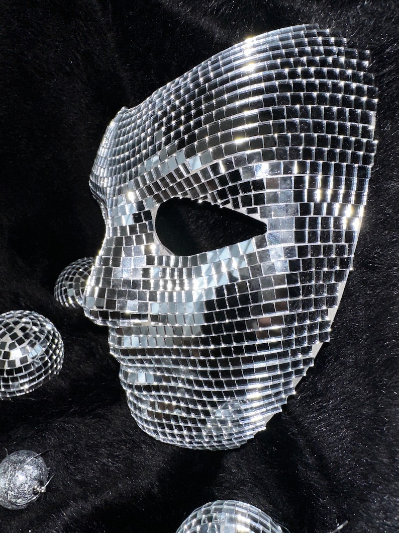 Disco Ball Mask, Party Décor, Mask Party, Disco Ball Decor, Masquerade ...