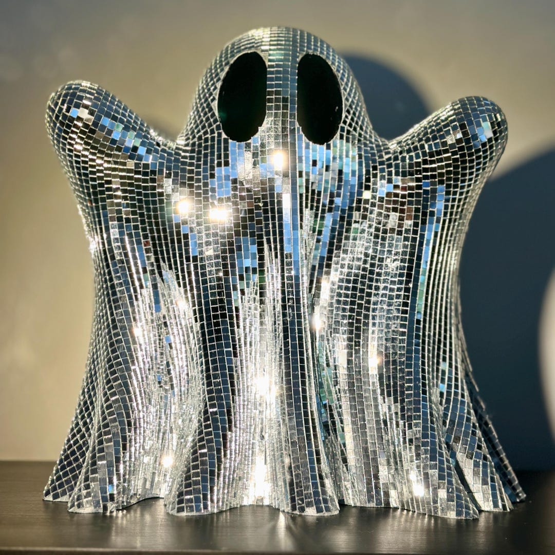 Handmade Disco Ball Ghost: Evet, Party & Home Decor (13.7 In) - Etsy