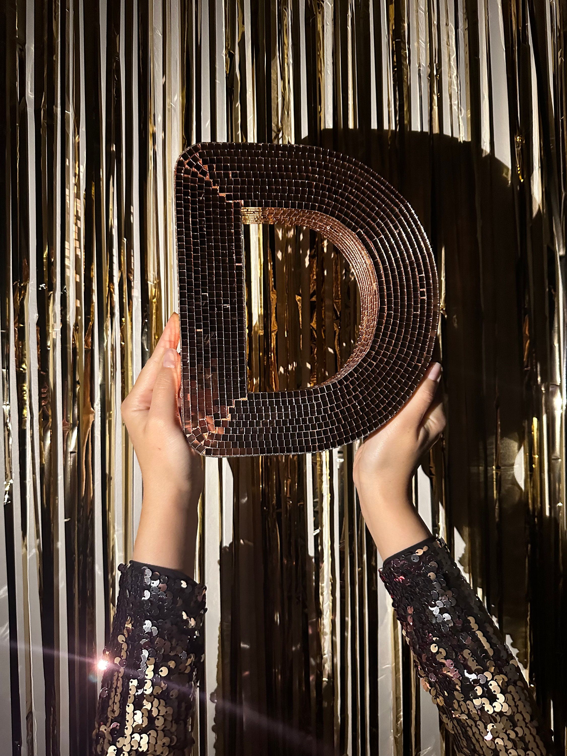 Disco Ball Letters, Disco Party Decor, Couple Name Initial Letters ...