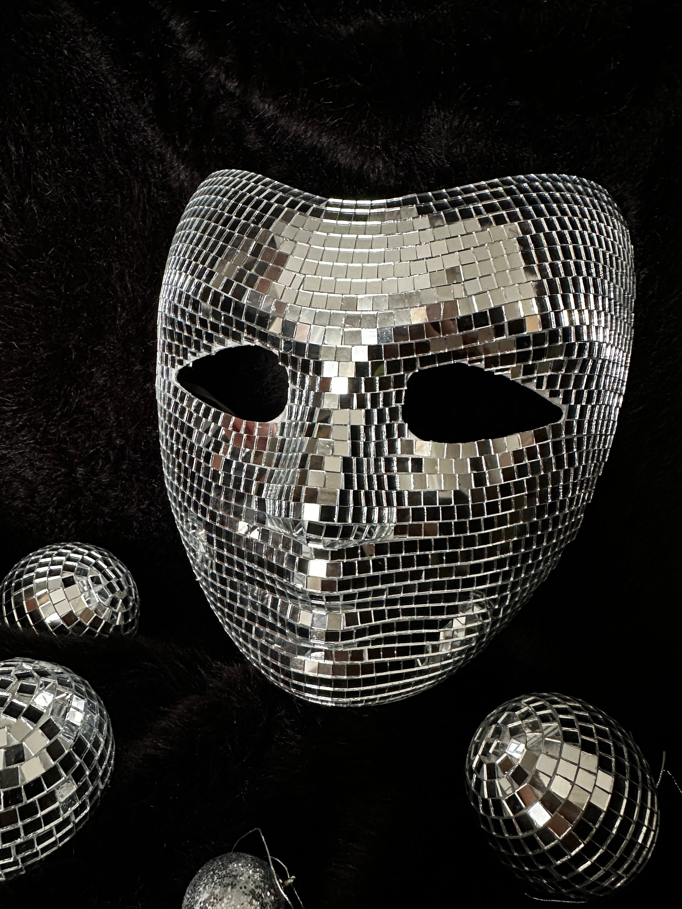 Disco Ball Mask, Party Décor, Mask Party, Disco Ball Decor, Masquerade ...
