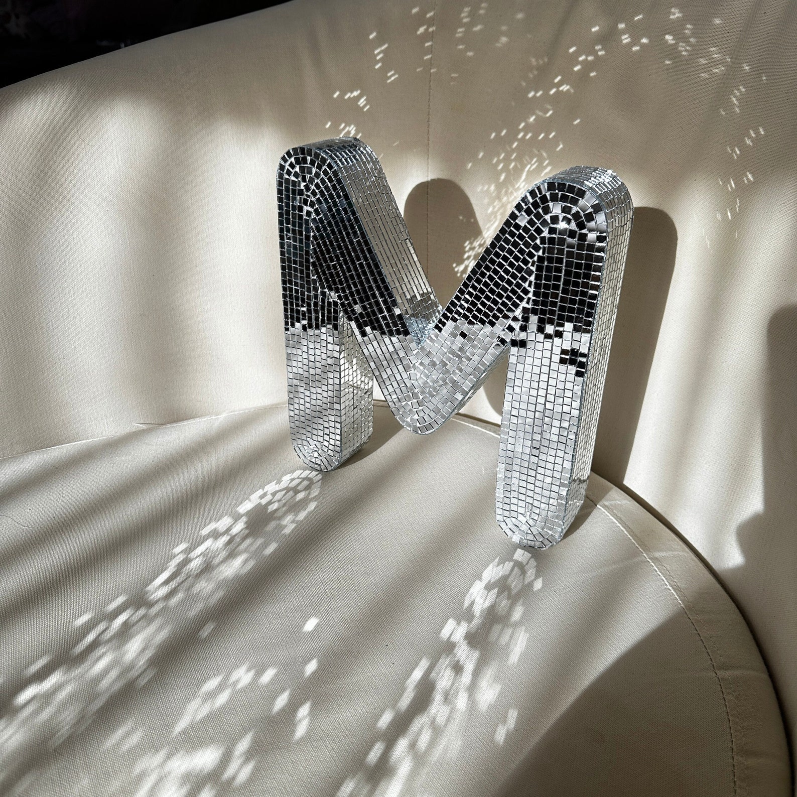 Disco Ball Letters – Custom Mirror Initials for Wedding & Party Decor ...